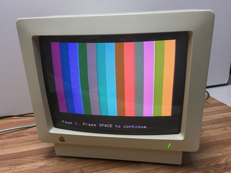 Apple Color Monitor VINTAGE 14" APPLE BASIC COLOR MONITOR CRT MAC
